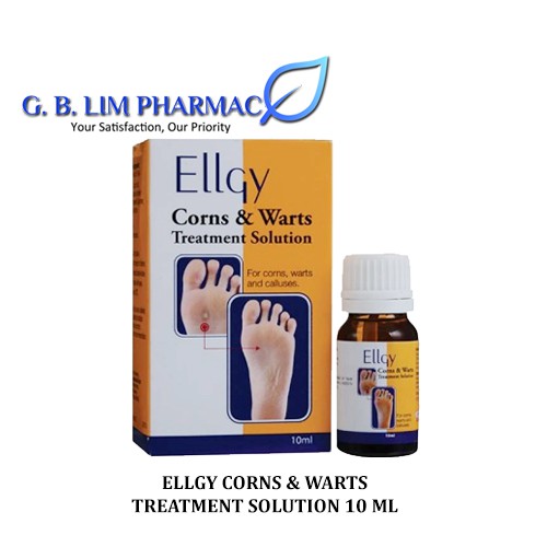 ELLGY CORN & WARTS TREATMENT SOLUTION 10ML One Bottle | Shopee Malaysia