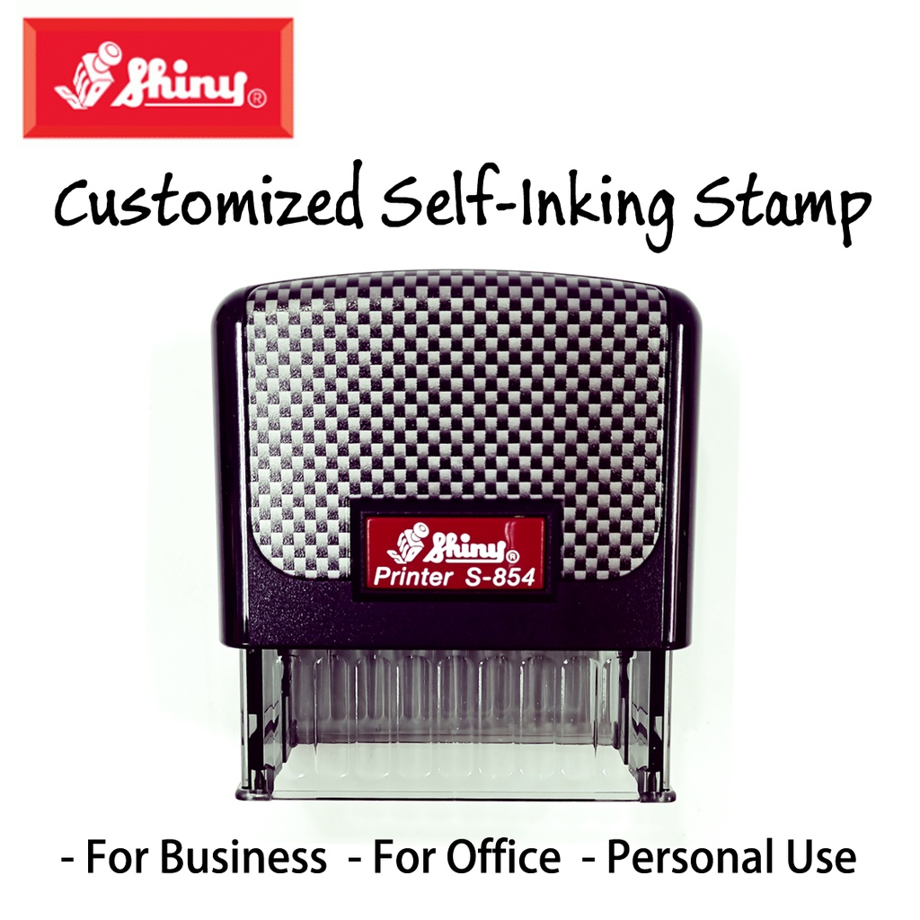 Shiny Self-Inking Stamp | Customized Chop | Company business cop ...