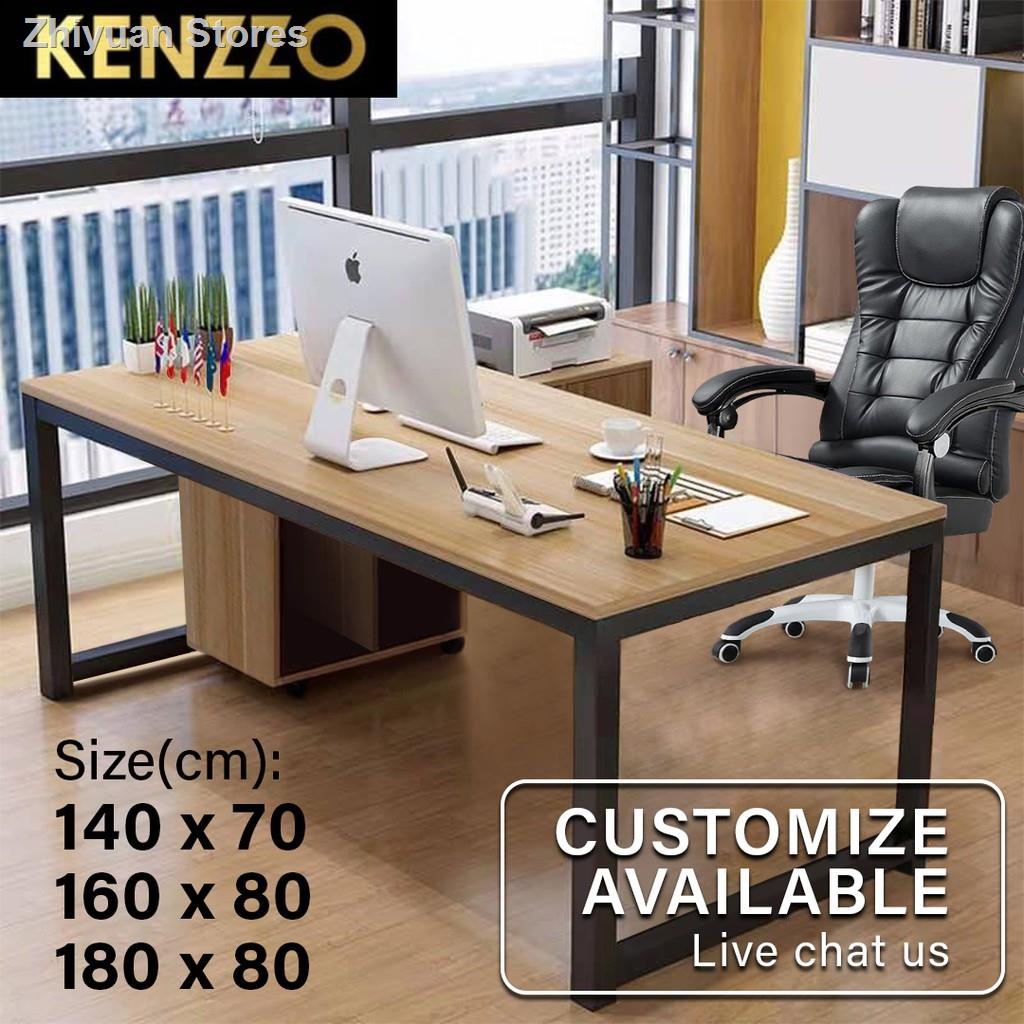 140cm/ 160cm/ 180cm Extra Large Designer Study Table /Office Table/Meja belajar/Desk | Shopee ...
