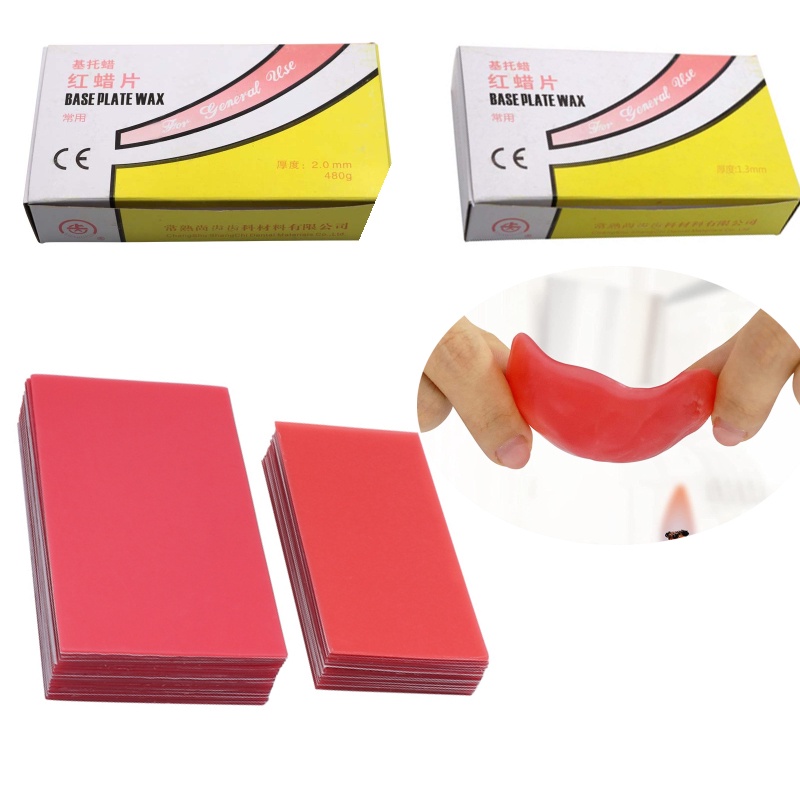 🔥 Ready Stock🔥 1 Box Dental Lab Material Baseplate Wax Red Utility Wax ...