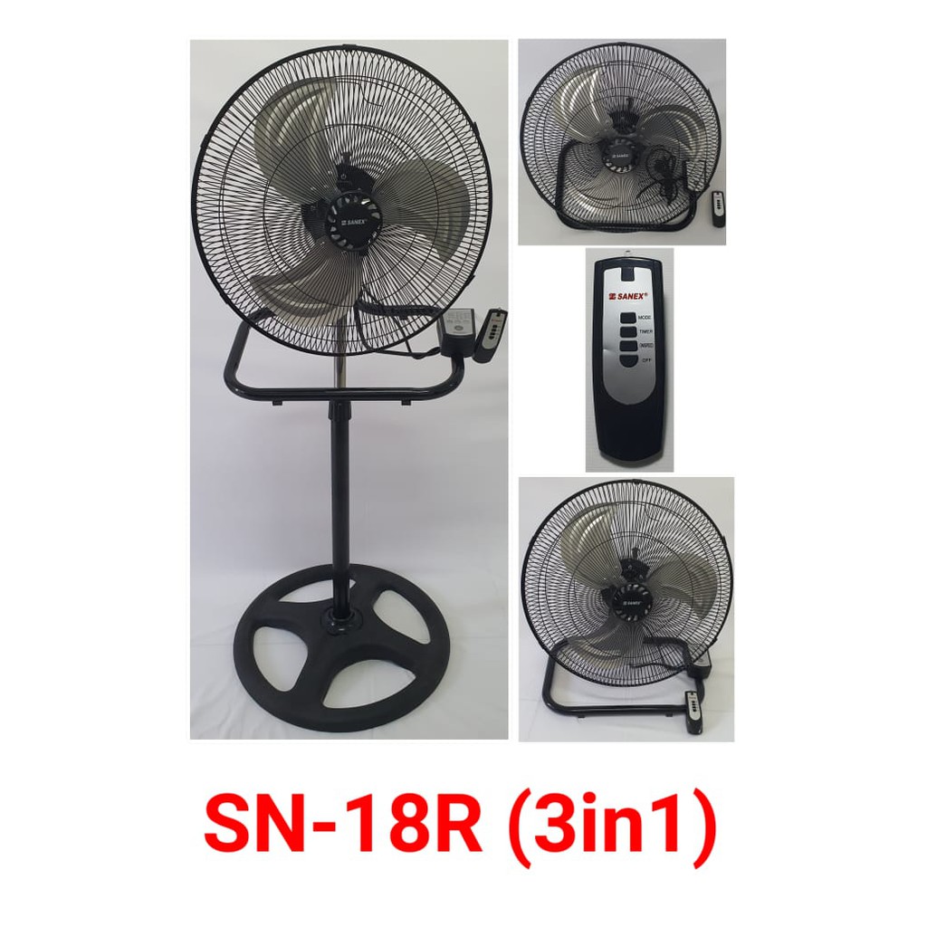Stand Fan 3 in 1 Remote 18 Inch | Shopee Malaysia