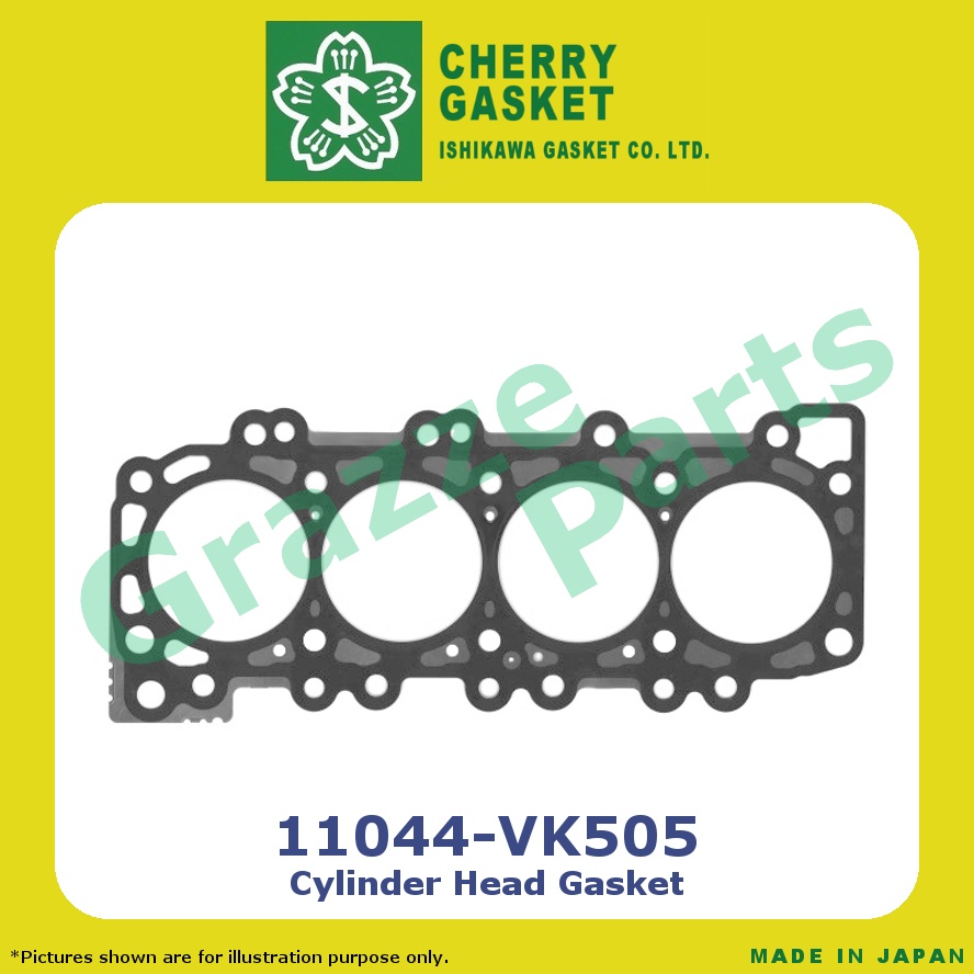 Cherry 100% Made In Japan Cylinder Head Gasket 11044-VK505 Nissan ...