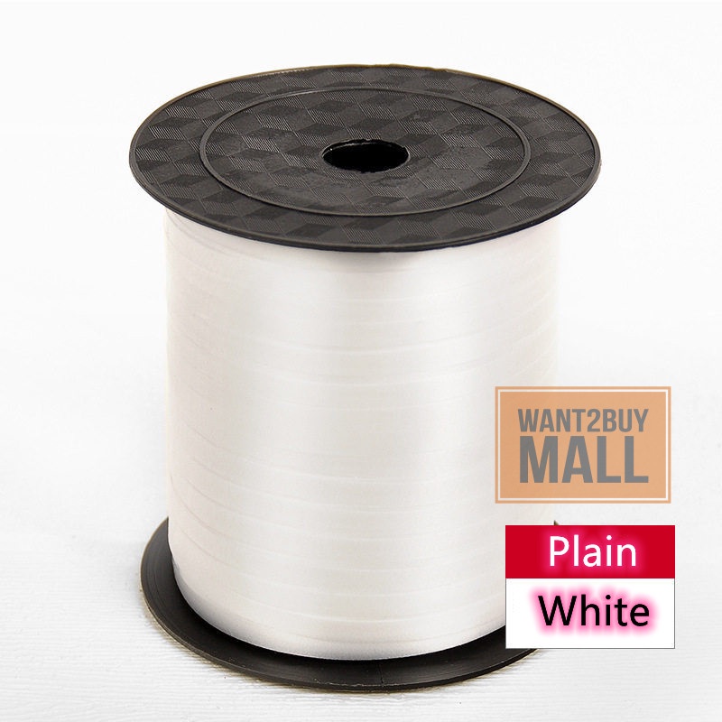 🇲🇾 🏆 100/250/500 Yards Roll Laser Plain Ribbon Balloon String Tied Rope ...