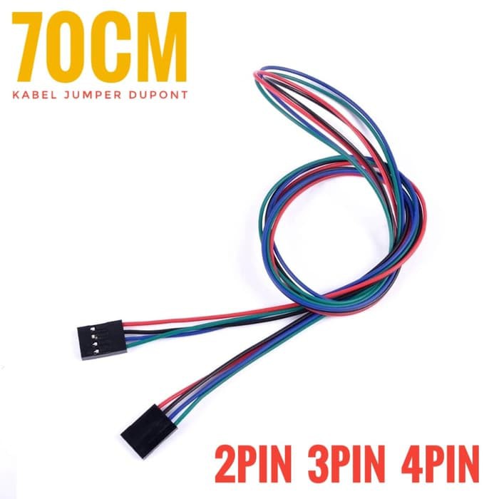 70cm Jumper Cable Dupont F-F AWG Cable for Arduino Sensor/Stepper 3D ...