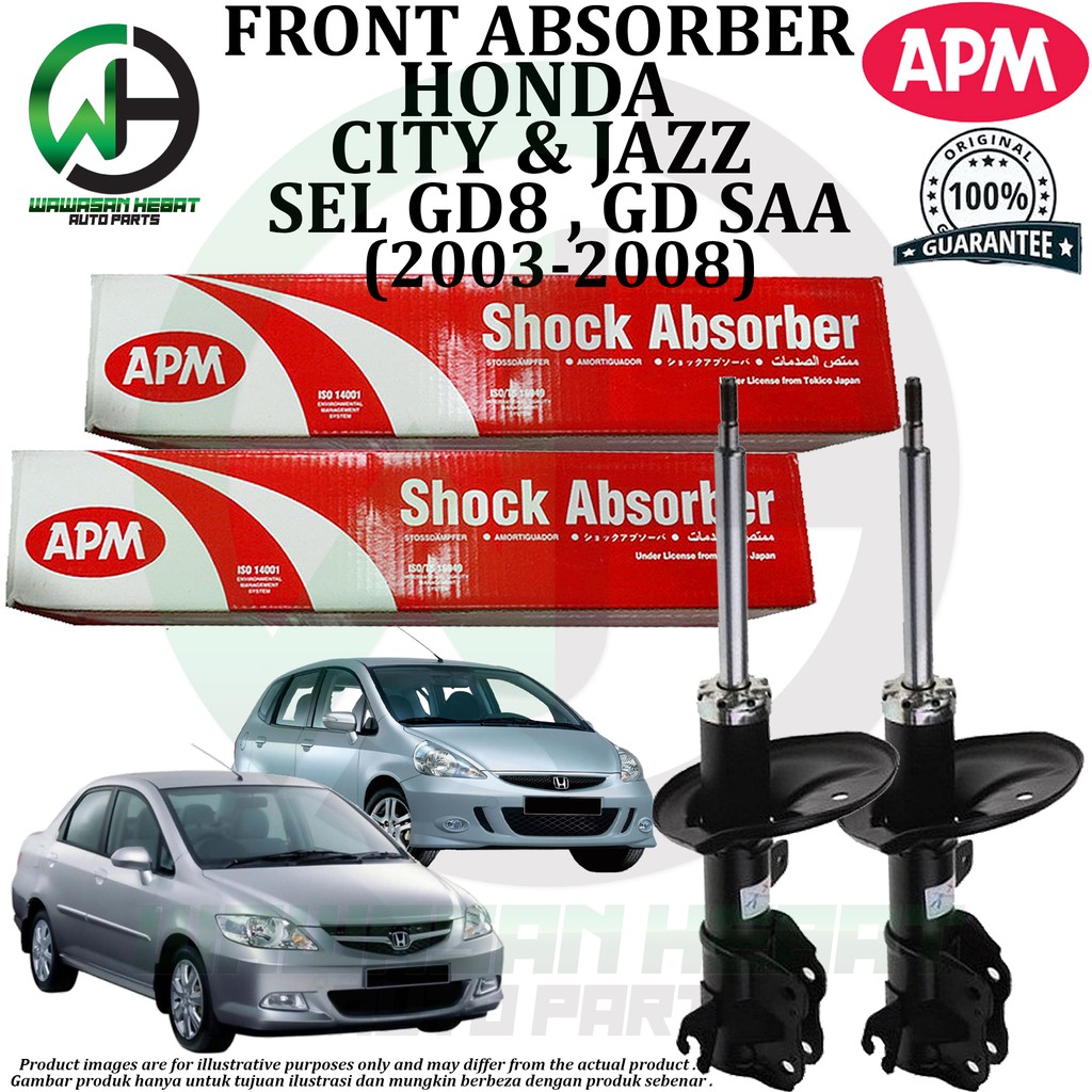 Honda City SEL GD8 & Jazz GD SAA Front Gas Shock Absorber Apm [ 1 Pair ...