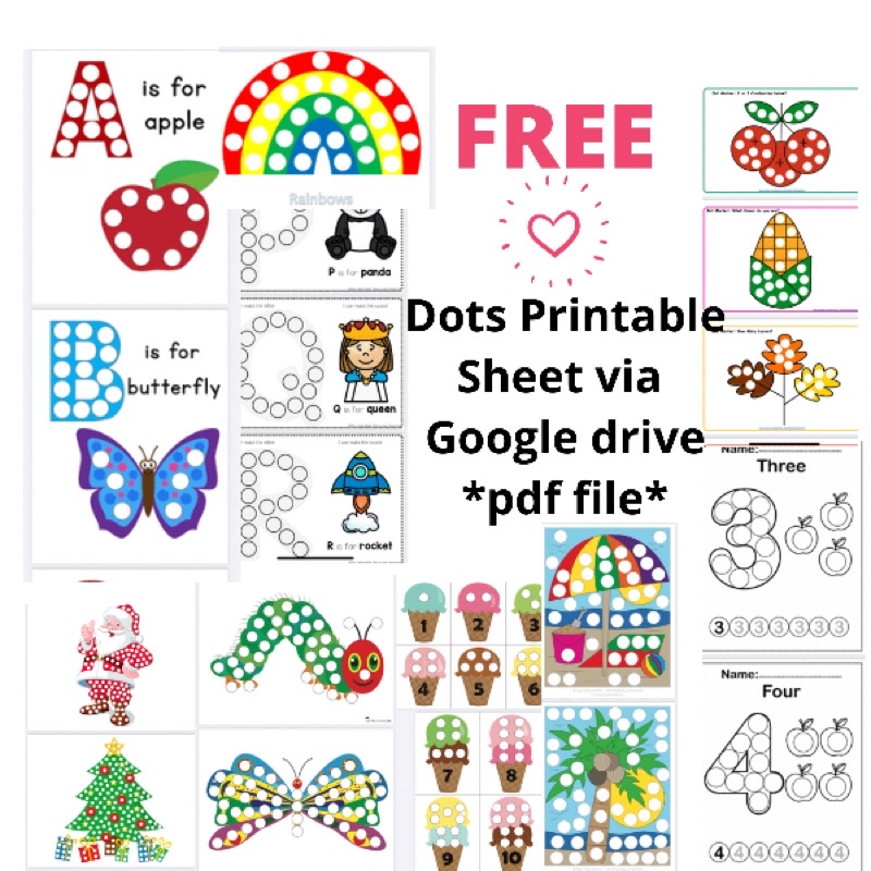 SUPERDOTS Dot Marker Art Washable Dot Marker Set FREE Printables 8/10 ...