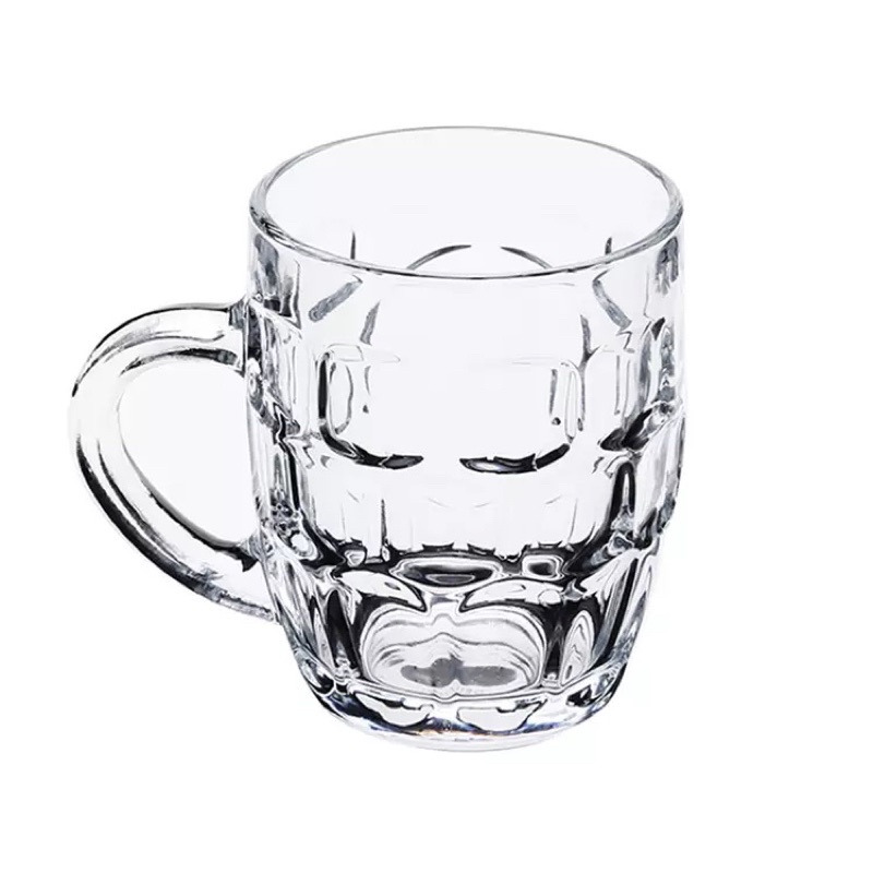 GLASS BEER MUG WITH HANDLE / GELAS TAHAN PANAS DAN SEJUK / GELAS TEH ...