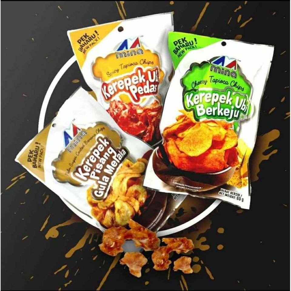 🔥KEREPEK SABAH BORNEO HALAL BUATAN TEMPATAN UBI PEDAS PISANG GULA ...