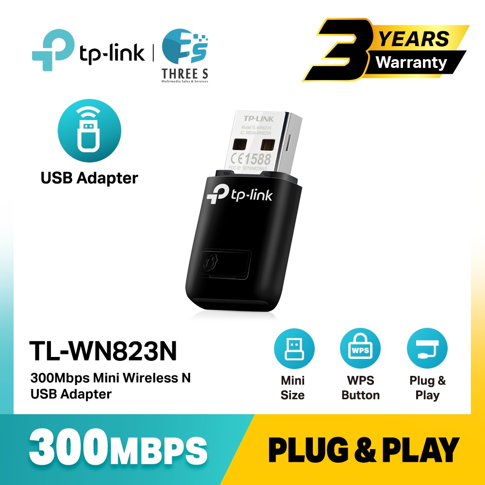 Tp-Link TL-WN823N 300Mbps Mini Wireless N USB Adapter | Shopee Malaysia