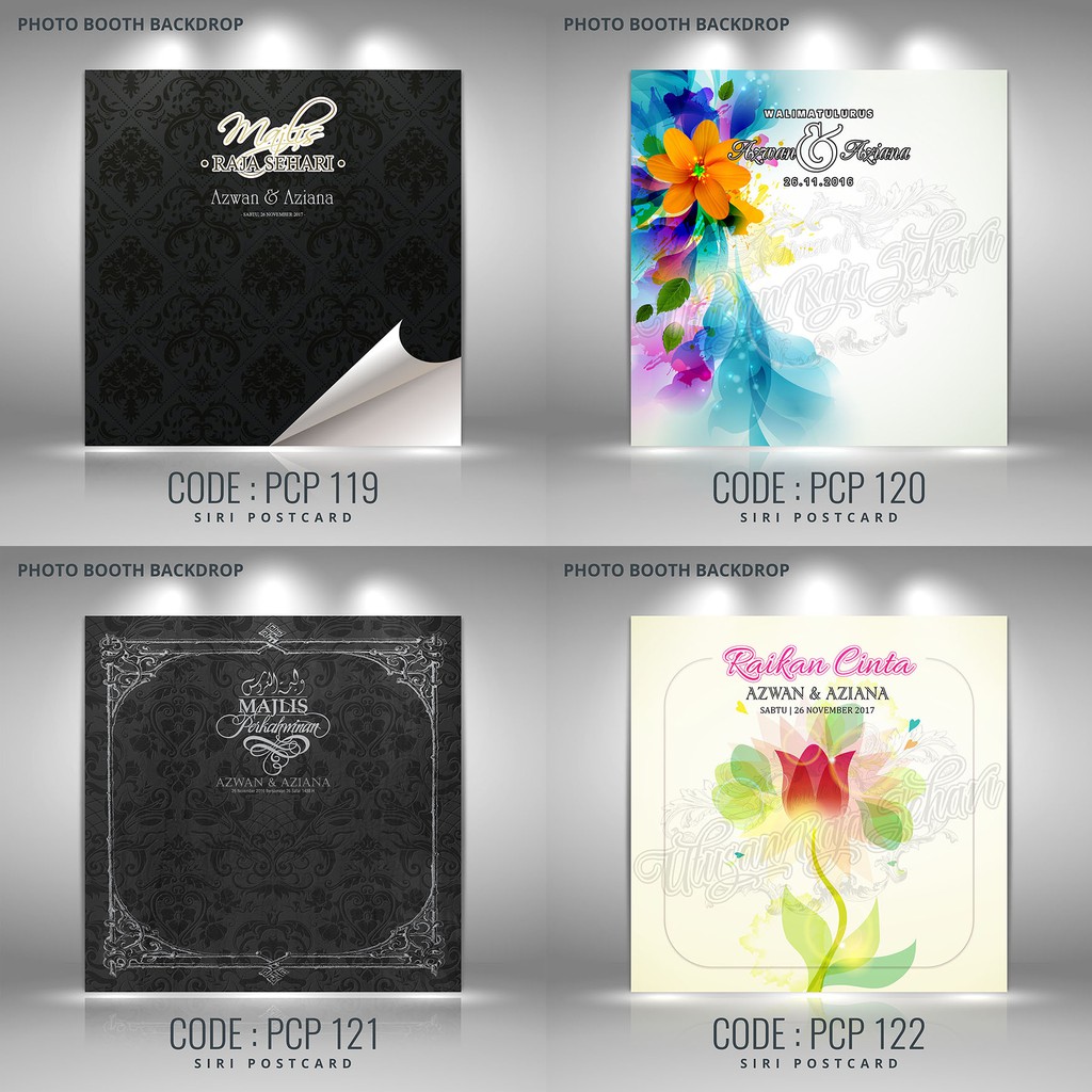 Photobooth Backdrop / Backdrop Tarpaulin Saiz 5x5ft, 6x6ft, 7x7ft ...