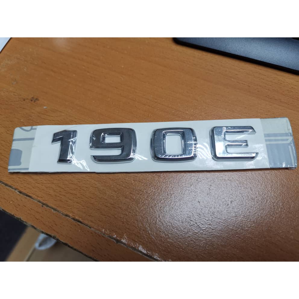 "190E" EMBLEM MERCEDES W201 190E BOOT EMBLEM -TAIWAN | Shopee Malaysia