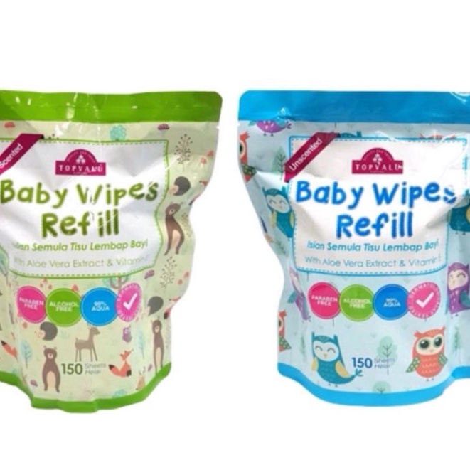 *Ready Stock* AEON BABY WIPES WET TISSUE STARTER REFILL & COMBO TOPVALU TISU BASAH | Shopee Malaysia