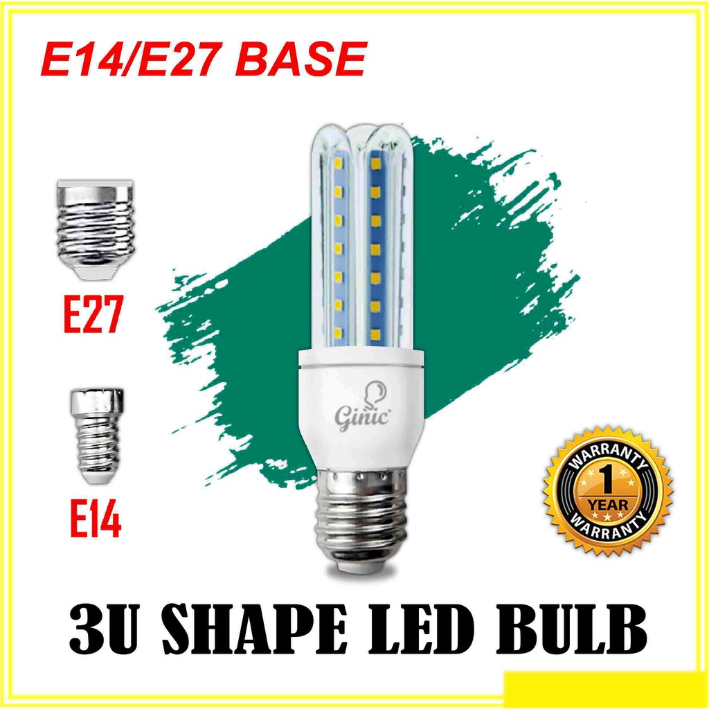 [Super Bright] Ginic® LED 3U/4U Light Bulb | 7W-16W | E27/E14 ...