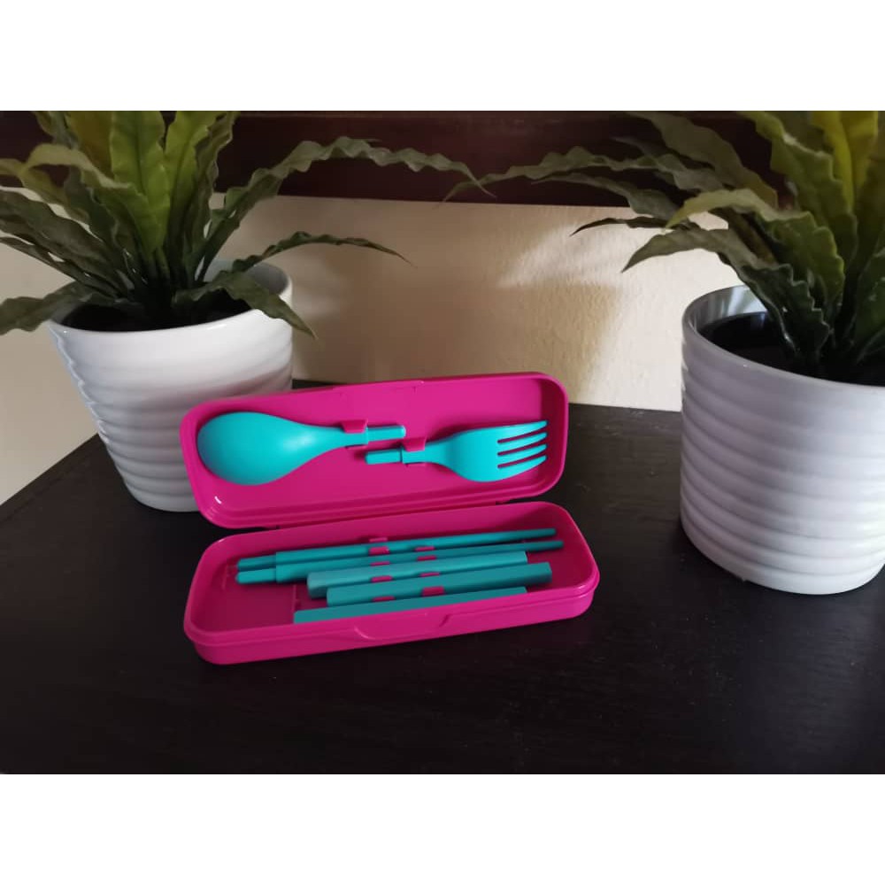 Tupperware Portable Cutlery Set (1 set) Set Sudu Tupperware | Shopee ...