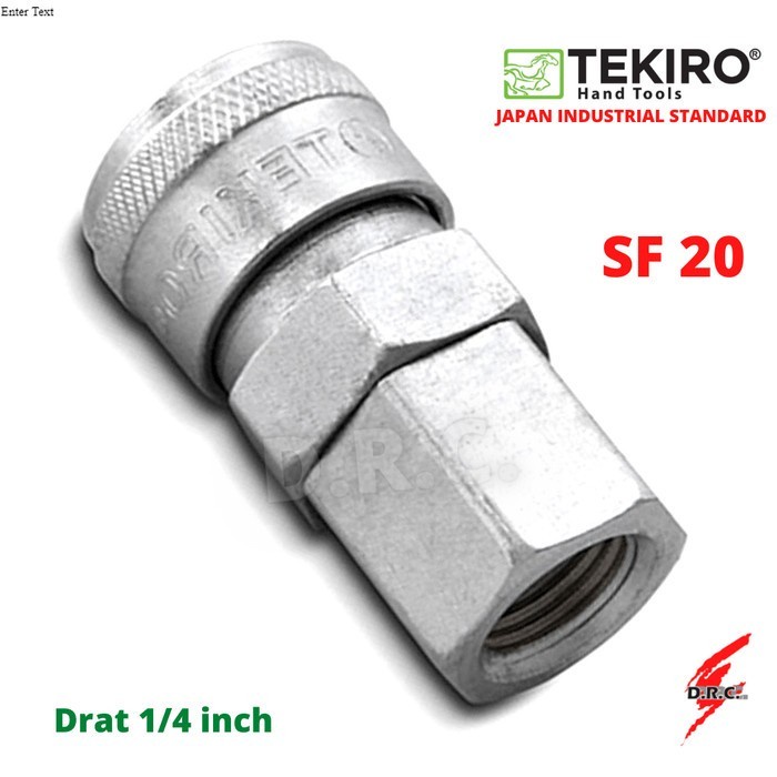 TEKIRO Coupler Nepel SF20 Compressor Air Connection Quick Coupler SF20 ...