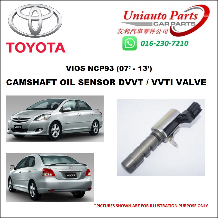 TOYOTA VIOS NCP93 (07' - 13') CAMSHAFT OIL SENSOR DVVT / VVTI VALVE ...