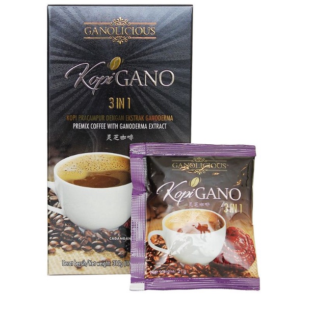 Gano Excel Original Ganolicious KopiGano 3 in 1- 15 packet x 21g | Shopee Malaysia