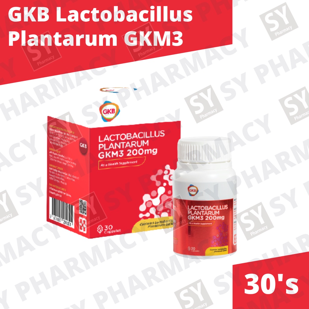 GKB Lactobacillus Plantarum GKM3 200mg 祛脂益生菌 30's (Exp: 02/2026 ...