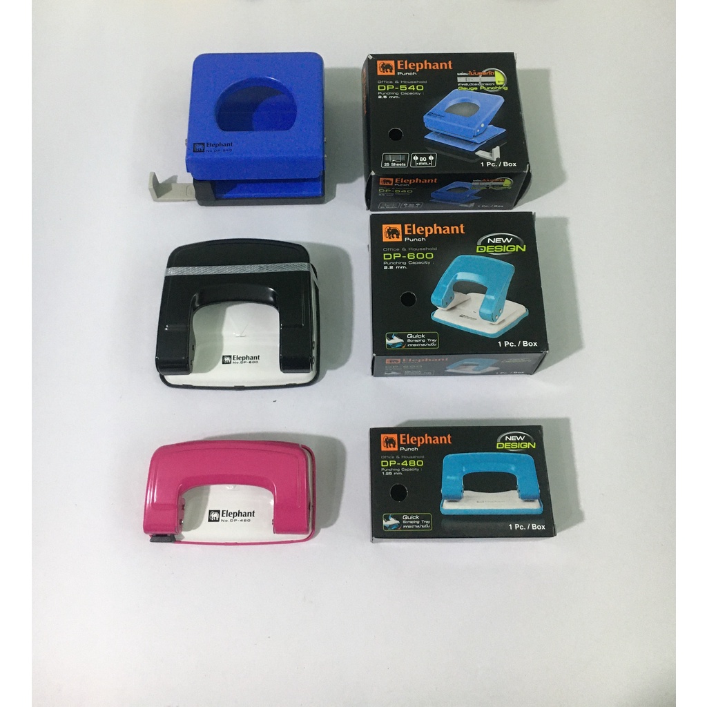 2 Hole Paper Punch Elephant Brand Available In 3 Models DP-540 DP-600 ...
