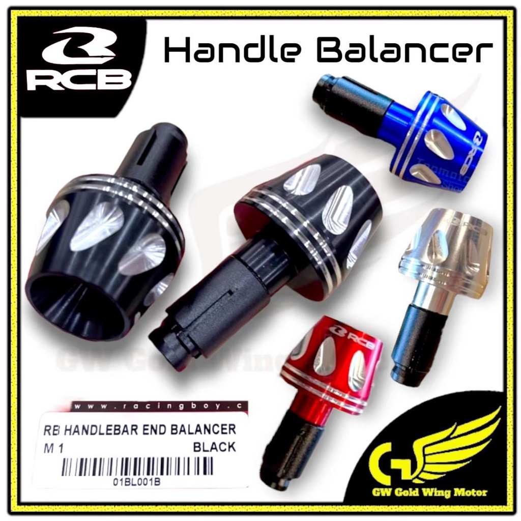 RCB RACING BOY M1 HANDLE BALANCER ALLOY Universal Handle Bar End ...