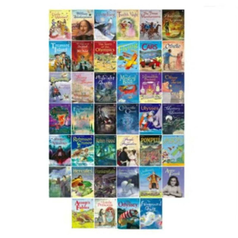 Usborne Reading Library Level 1,2,3,4 Early Learner English Story Books ...