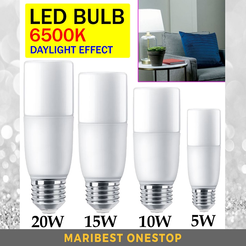 LED Bulb 6500K [ 5W 10W 15W 20W ] Daylight Effect LED Light Bulb Corn Bulb Stick Bulb Mentol ...