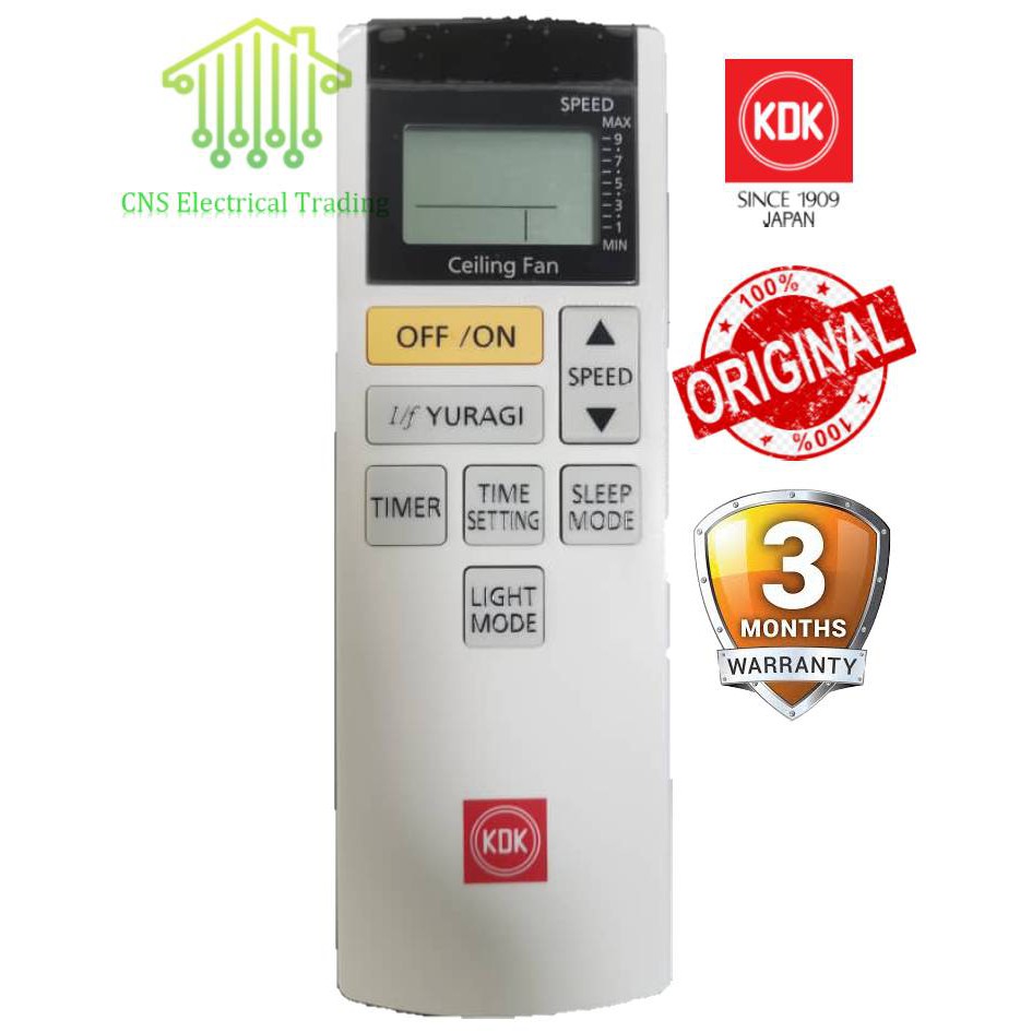 KDK/K15UW / K15UW-QEY Ceiling Fan Remote Control Original | Shopee Malaysia
