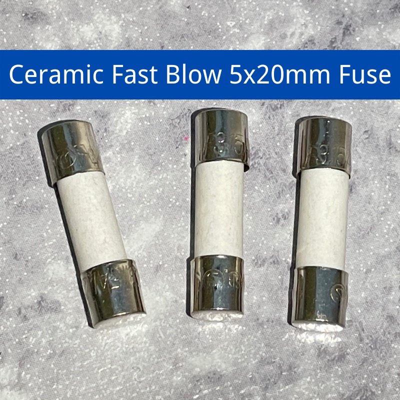 Fuse Fius 5x20mm F1A/F2A/F3.15A/F5A/F8A/F10A/F15A/F20A Ceramic Fast ...