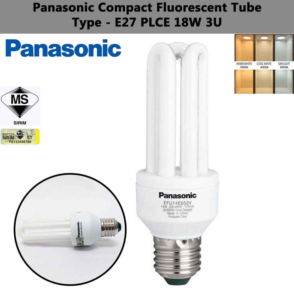 Philips/Panasonic Mentol Pendarfluor Fluorescent Kompak [G24 18W PLC ...