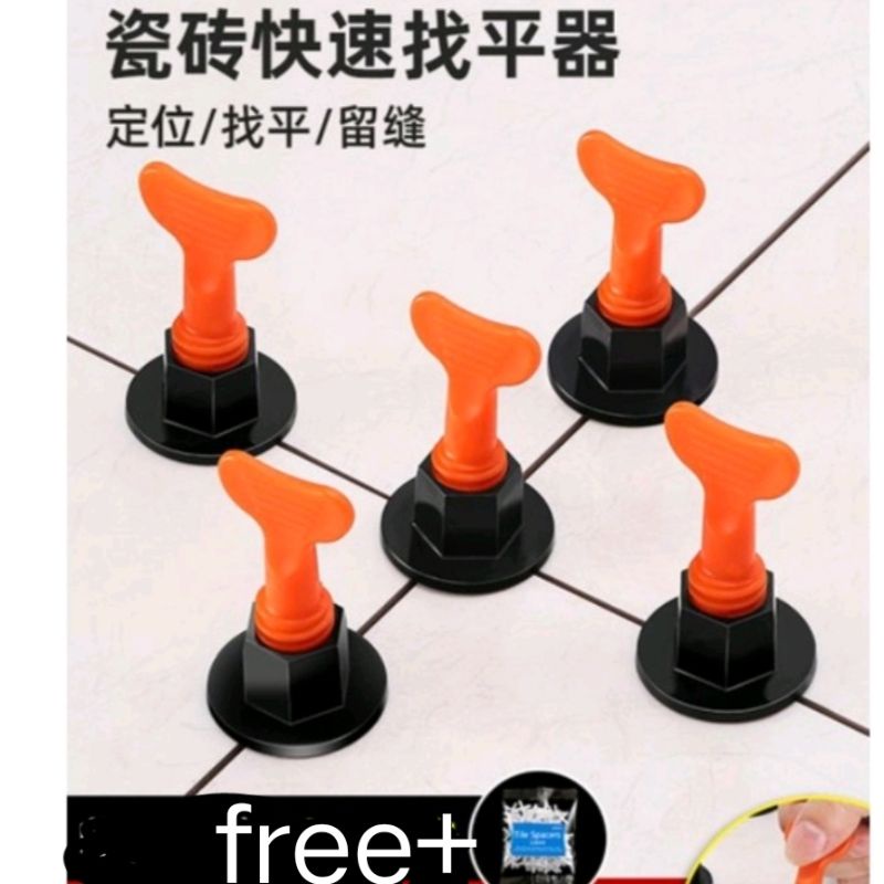 Tiles Leveler Spacers 51pcs Reusable Tile Leveling System With Wrench Tile Positioning Shopee