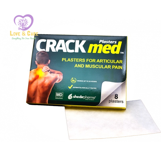 CRACKMed Plasters for Articular and Muscular Pain Once Daily Single-Use ...