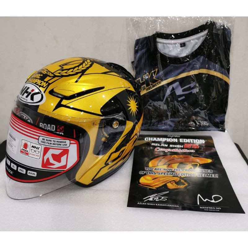 NHK HELMET NHK R1 V2 AZLAN SHAH CAMPION EDITION(Limited) | Shopee Malaysia