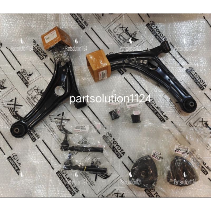 ORIGINAL TOYOTA COMBO SET (LOWER ARM,BUSH STABILIZER,TIE ROD END ...