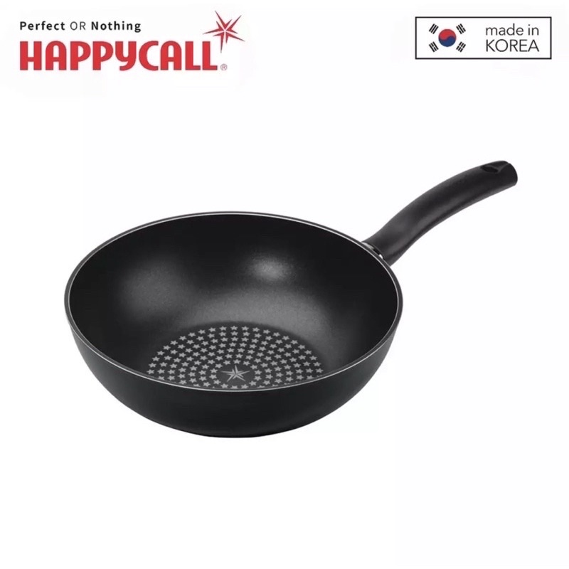 HOT🔥 HAPPYCALL 28CM NON STICK DIAMOND SOLAR WOK PAN(FROM KOREA | Shopee ...