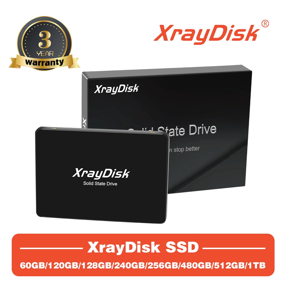 【Ready Stock 】XrayDisk SSD 2.5" SATA （120gb/128gb/240gb/256gb/480gb/512gb/1TB） Hdd Internal Hard ...