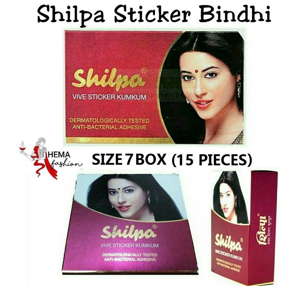 Shilpa Bindhi Sticker Pottu Size 7 Box | Sticker Bindi Shilpa Vive ...