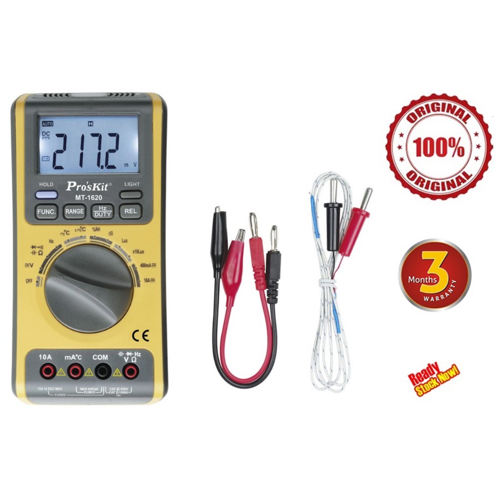 Pro'sKit MT-1620 5 In 1 Autorange Digital Multimeter | Shopee Malaysia