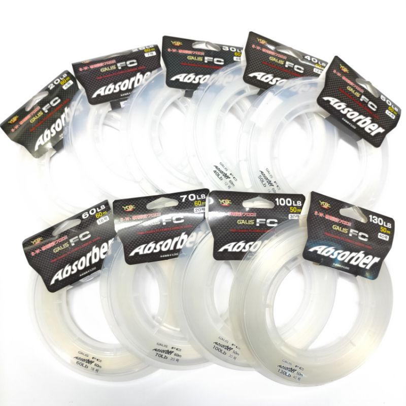 YGK ABSORBER GALIS 100% FLUOROCARBON LEADER | Shopee Malaysia