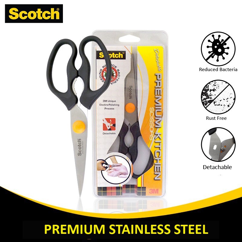 3M Scotch Kitchen Scissors Premium Detachable Corrosion Resistant ...