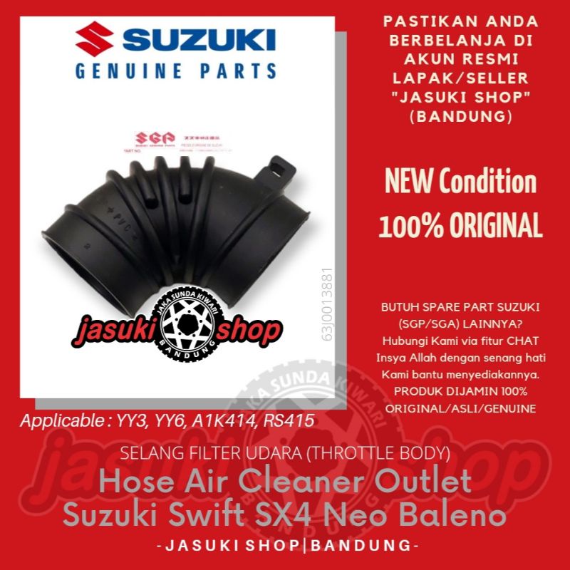 Hose Air Cleaner Hose Air Filter Throttle Body Suzuki Swift SX4 X Over ...