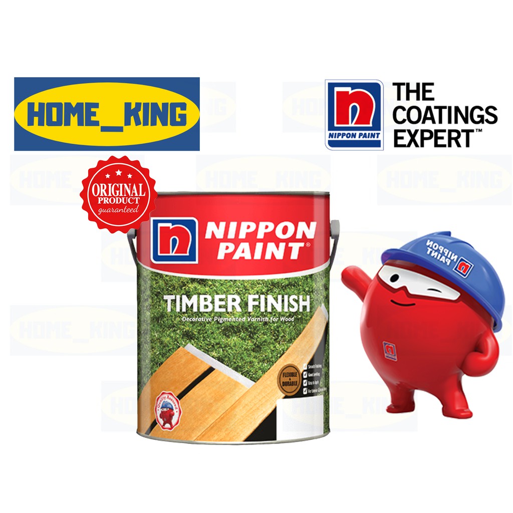 [100% ORIGINAL] 1LT Nippon Paint Timber Finish For Wood (Cat Varnis/Cat ...