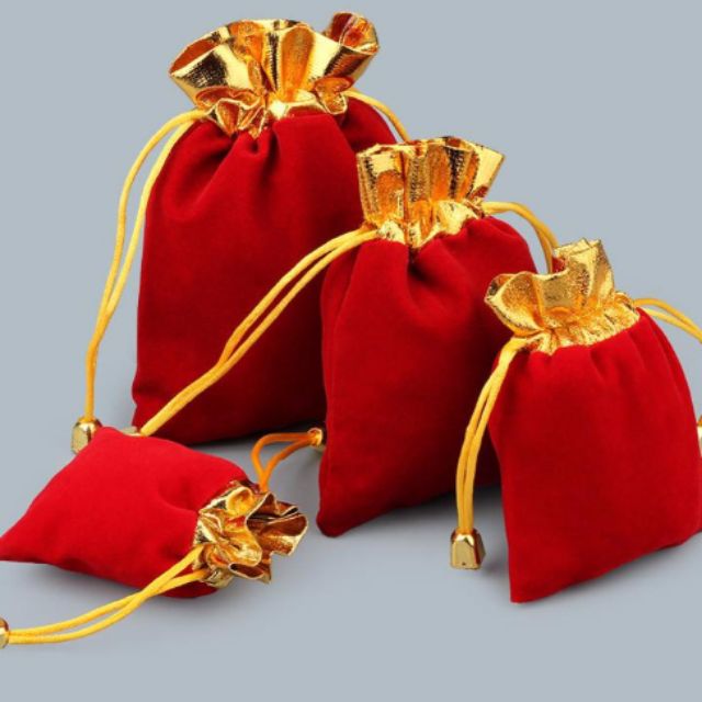 UNCANG EMAS POUCH BAG RED+GOLD READY STOK !!! | Shopee Malaysia