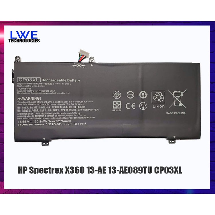 HP Spectrex CP03XL X360 13-AE 13-AE089TU AE090TU AE092NA 13-AE092NZ 13 ...