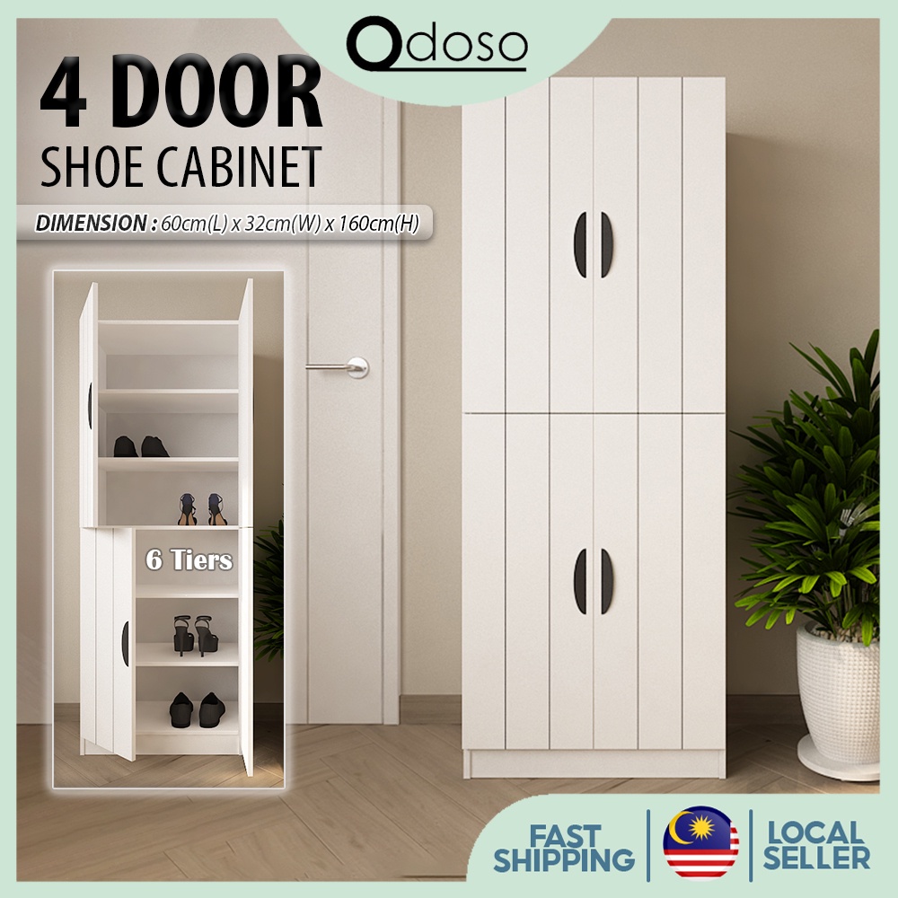 HP066 Kabinet Kasut Dengan 4 Pintu Kabinet Kasut Saiz Besar Rak Kasut ...