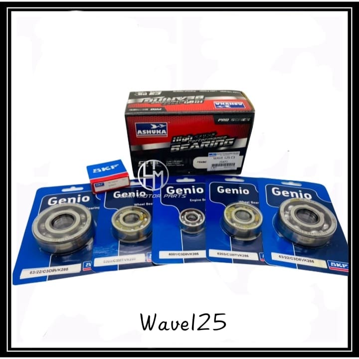 ASHUKA RACING ENJIN ENGINE BEARING SET KRISS/EX5DREAM/WAVE100/LC4S/LC5S ...