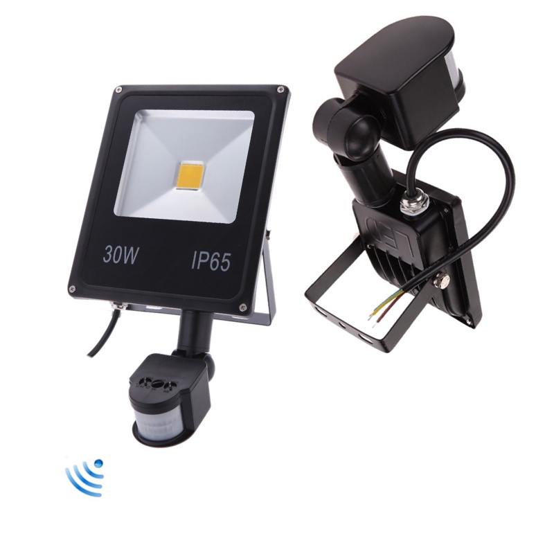 LED flood lights 10W 20W 30W 50W Pir motion sensor outdoor lighting ...