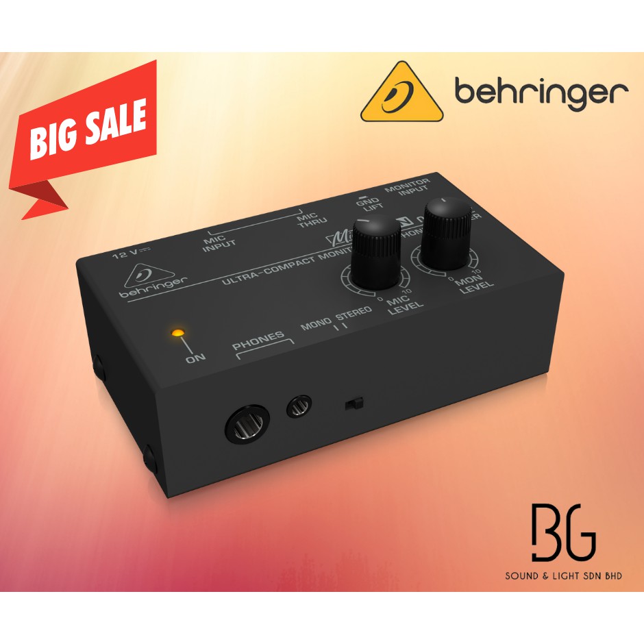 BEHRINGER MA400 Ultra-Compact Monitor Headphone Amplifier | Shopee Malaysia