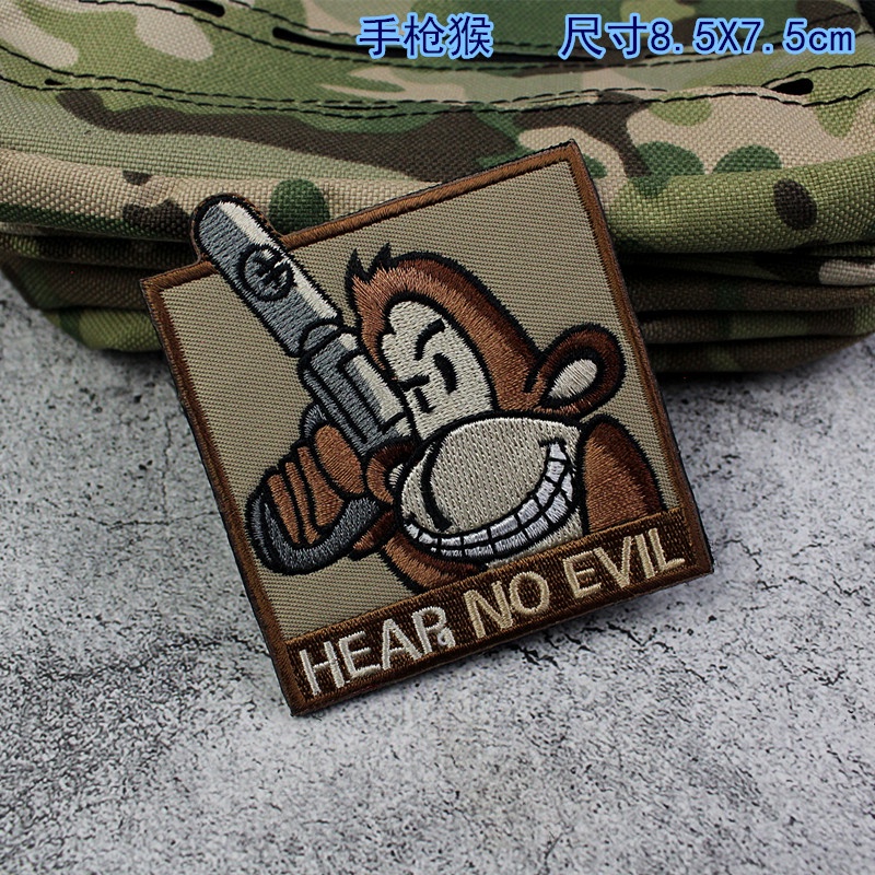 Velcro Patch Tactical Armband Monkeys Don't Listen To Creative Design ...