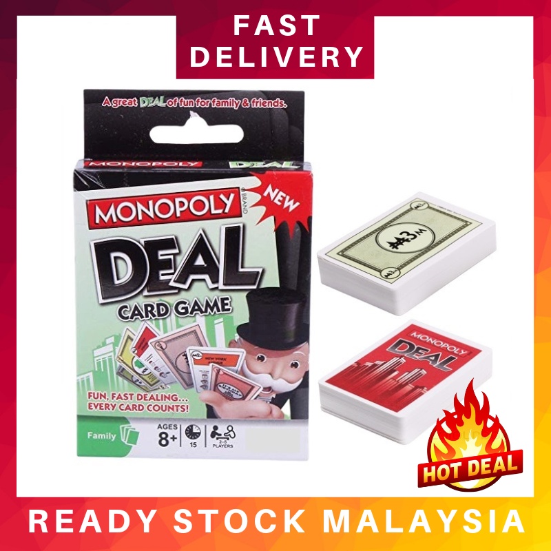 Monopoly Deal Card Game English Version | Shopee Malaysia
