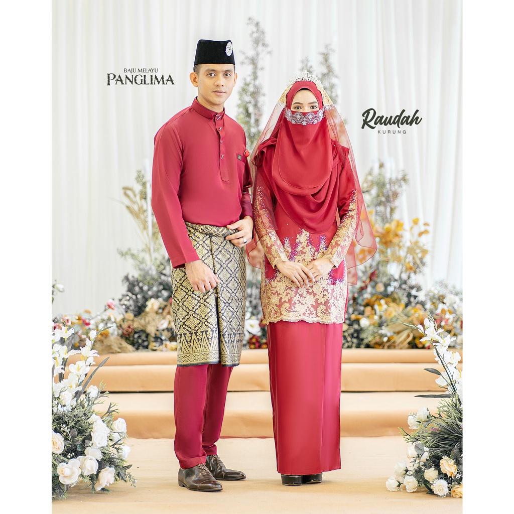 (KURUNG RAUDAH) SET NIKAH/TUNANG | COUPLE SET | KURUNG MODEN RAUDAH ...